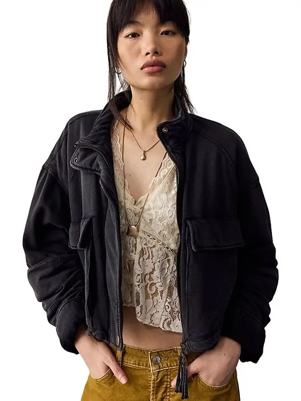 Free People We The Free Wes Washed Jacket - Black