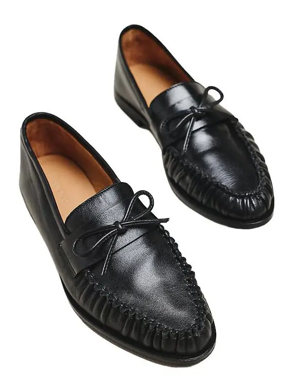 FLATTERED Dylan Leather Loafers - Black Leather