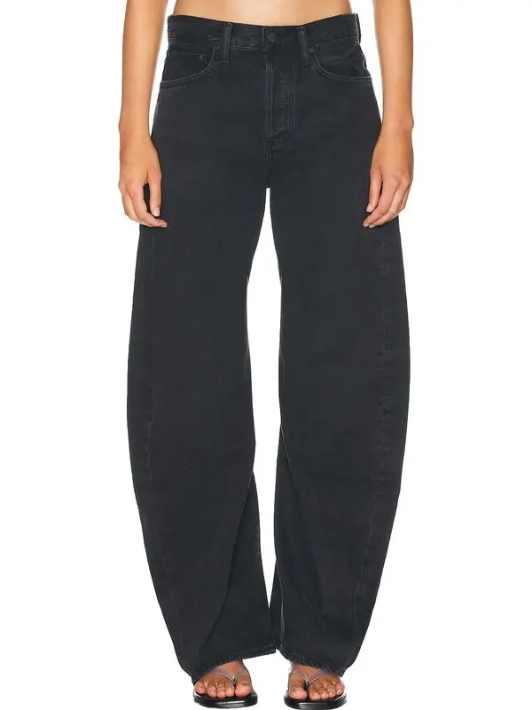 AGOLDE Spiral Jean In Black - Vanta