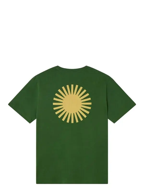 THINKING MU T-shirt Back Yellow Sun - Green