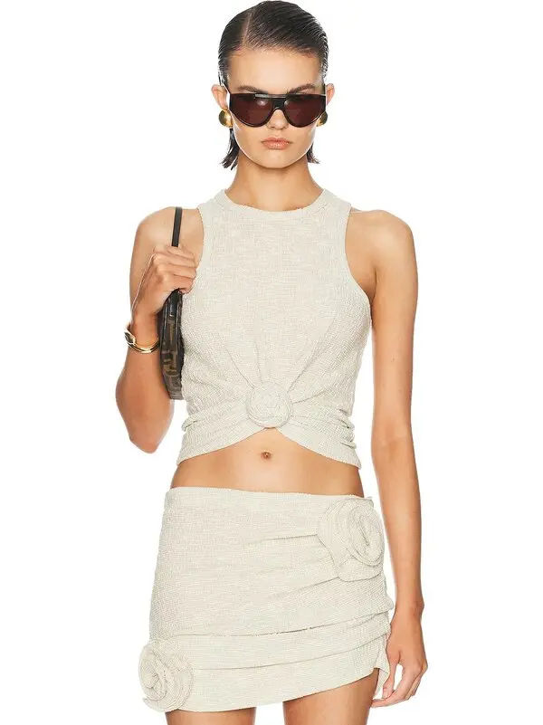 Magda Butrym Sleeveless Tank Top - Beige