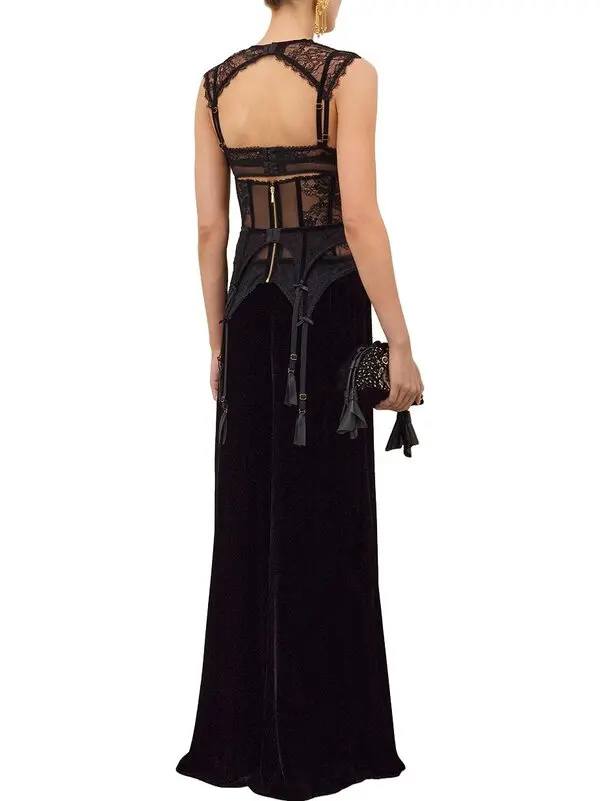 Zimmermann Ascent Velvet Relaxed Pant - Black