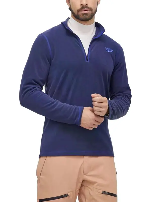 REEBOK Logo-detail Sweatshirt - Blue
