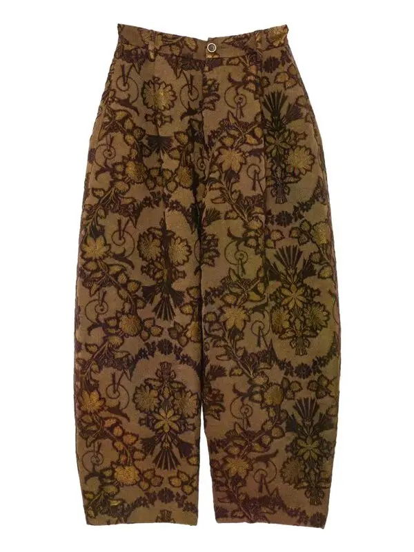 UMA WANG Patina Pants - Brown