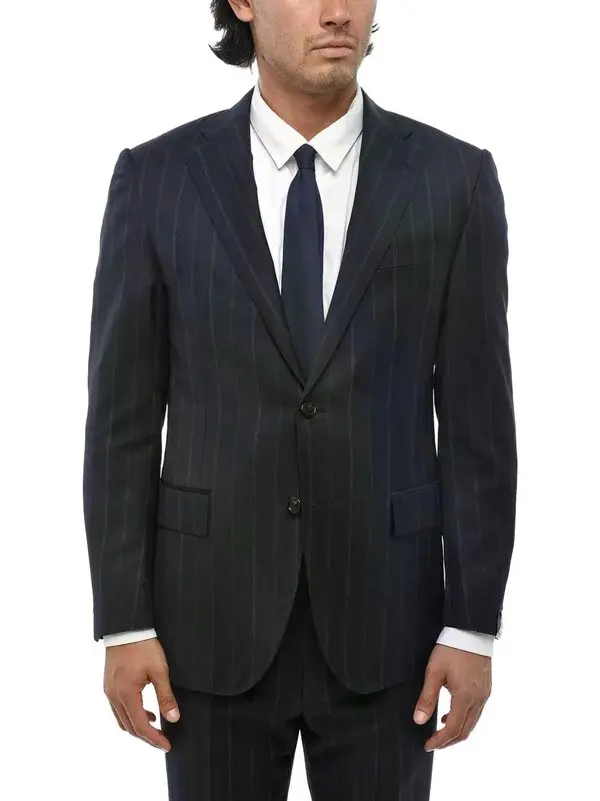 Corneliani Leader Pinstripe Suit - Blue
