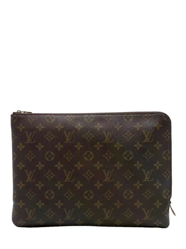 LOUIS VUITTON 2018 Monogram Etui Voyage Mm Clutch Bag - Brown