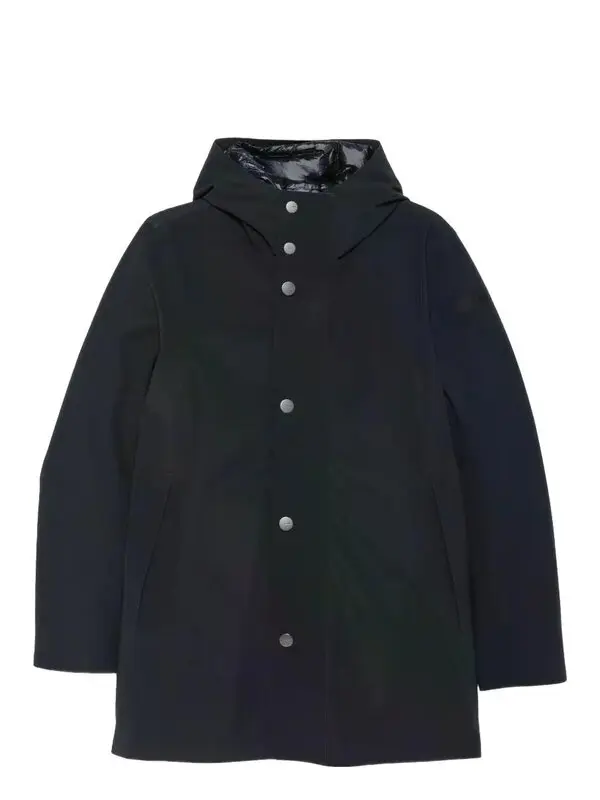 RRD Hooded Press-stud Coat - Blue