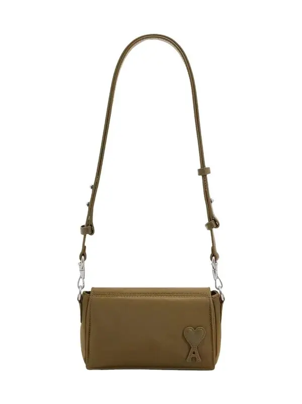 AMI Paris Nylon Marcel Lunch Box Bag - Green