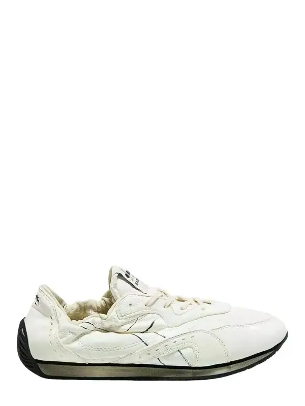 DIADORA Equipe Revenge Etoile Distressed-effect Panelled Sneakers - Neutrals