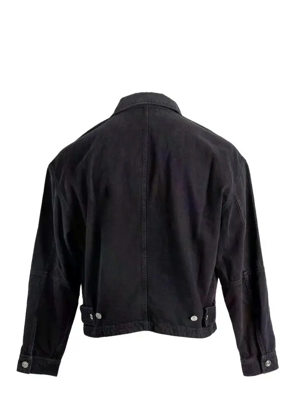 Amiri Zip-up Denim Jacket - Black