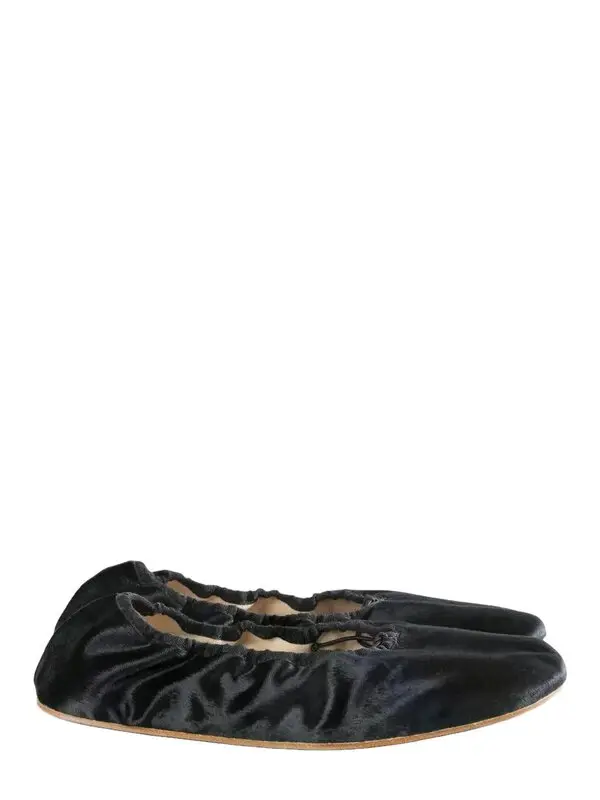 THE ROW Round Ballet Flats - Black