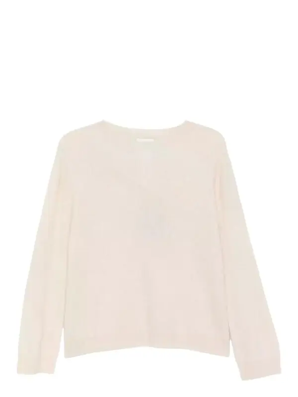 Max Mara Crew-neck Wool Sweater - Neutrals