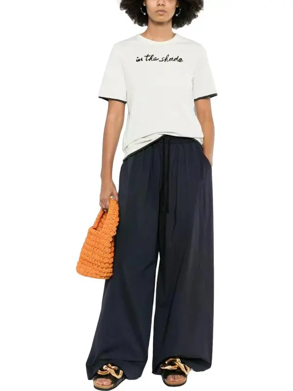 JW Anderson Slogan-print T-shirt - Neutrals