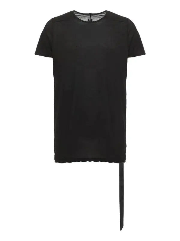 Rick Owens Raw-edge Cotton T-shirt - Black
