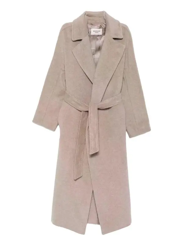 Max Mara Belted Wool Coat - Neutrals