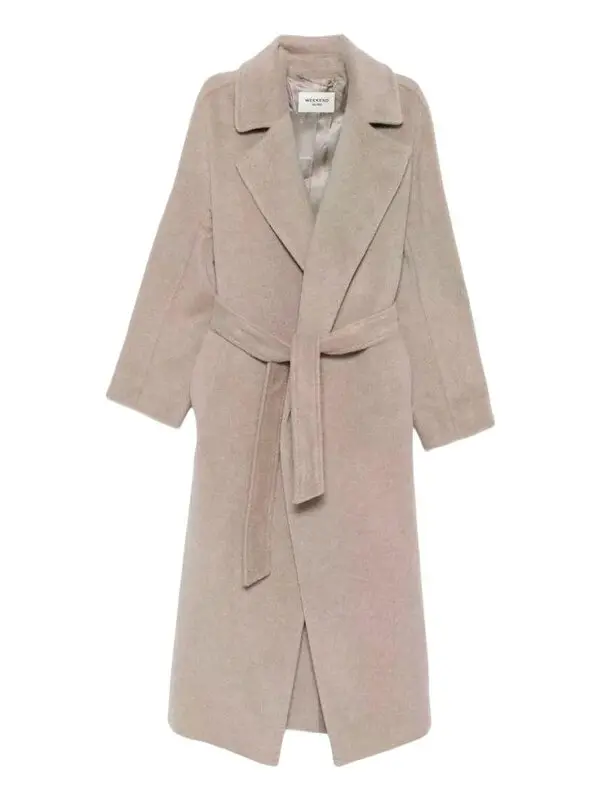 Max Mara Belted Wool Coat - Neutrals