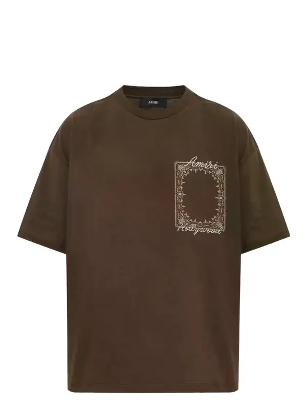 Amiri T-shirt With Logo - Brown