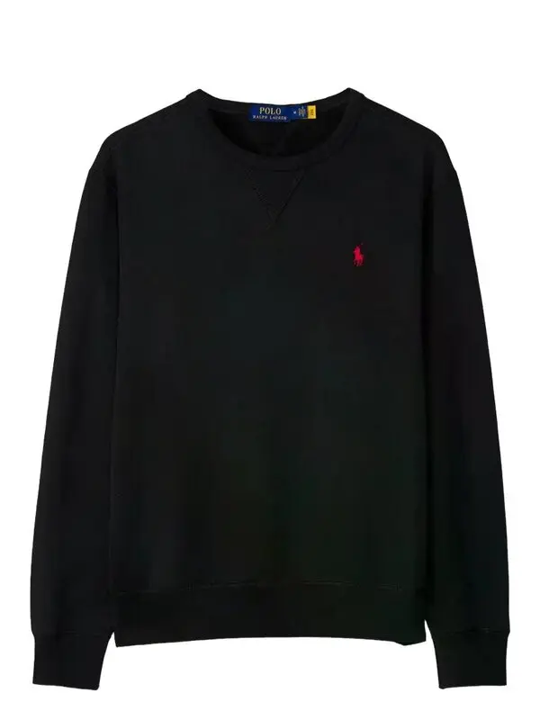Polo Ralph Lauren Embroidered Logo Crew Neck Sweatshirt - Black