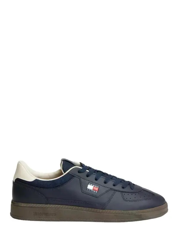 Tommy Hilfiger Greenwich Perforated Logo-patch Sneakers - Blue