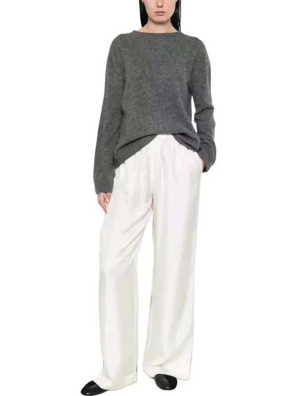 Max Mara Fine-knit Wool Sweater - Grey