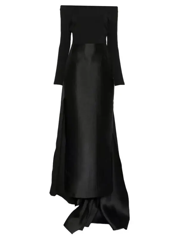 Solace London Winslow Off-the-shoulder Maxi Dress - Black