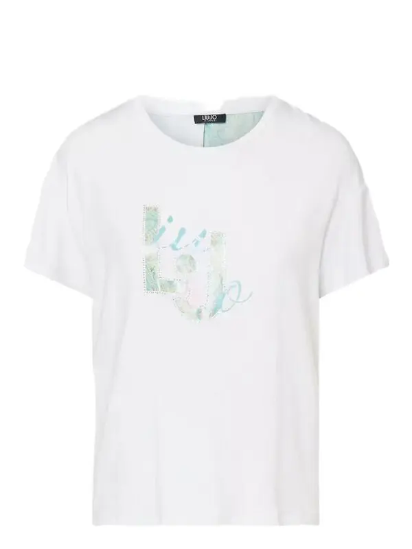 Liu Jo T-shirt With Printed Insert - White