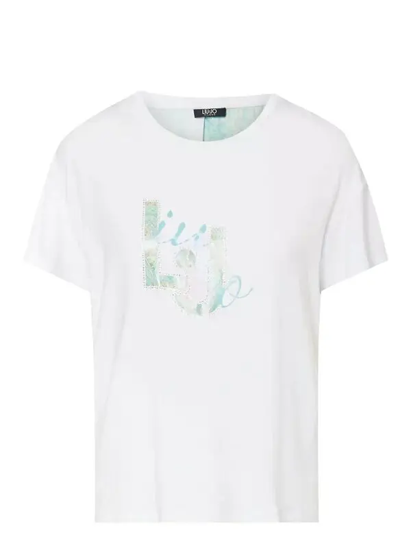 Liu Jo T-shirt With Printed Insert - White