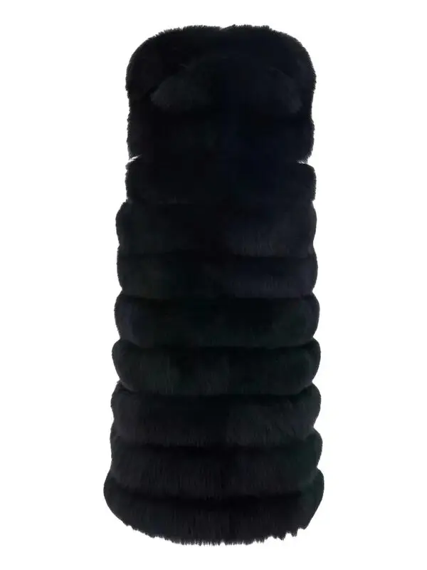 SUPREMA Panelled Sleeveless Coat - Black