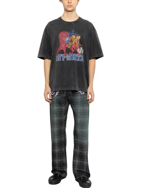 Off-White Washed Short-sleeve T-shirt - Black