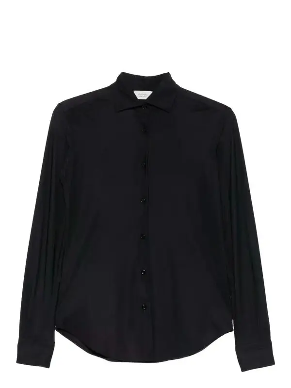 MAZZARELLI Button-up Long-sleeve Shirt - Blue