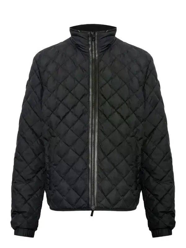 Moncler Delviane Reversible Diamond-quilted Down Jacket - Black