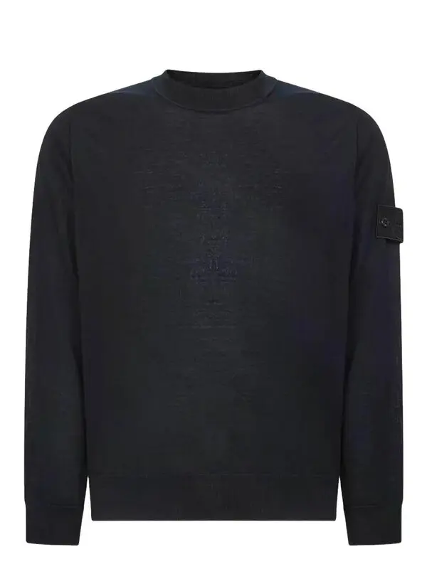 Stone Island Logo-patch Sweater - Blue