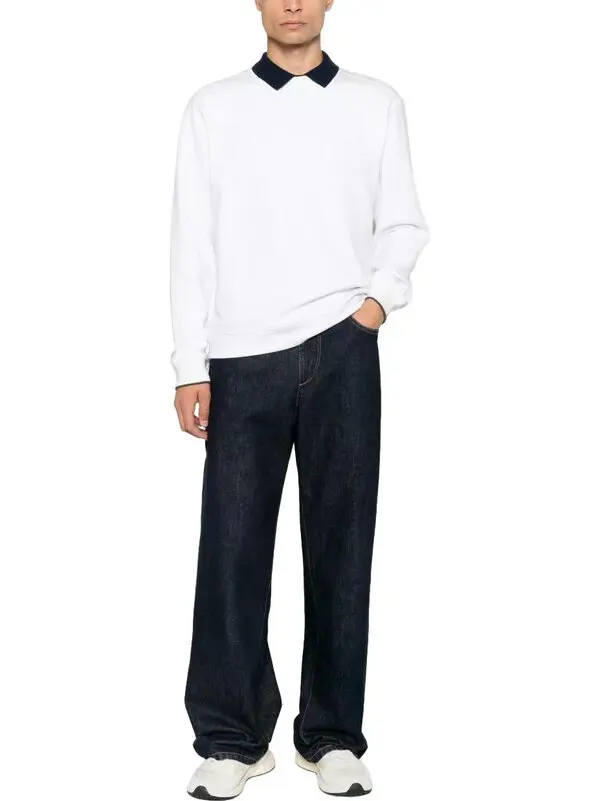 Paul & Shark Logo-embroidered Sweatshirt - White