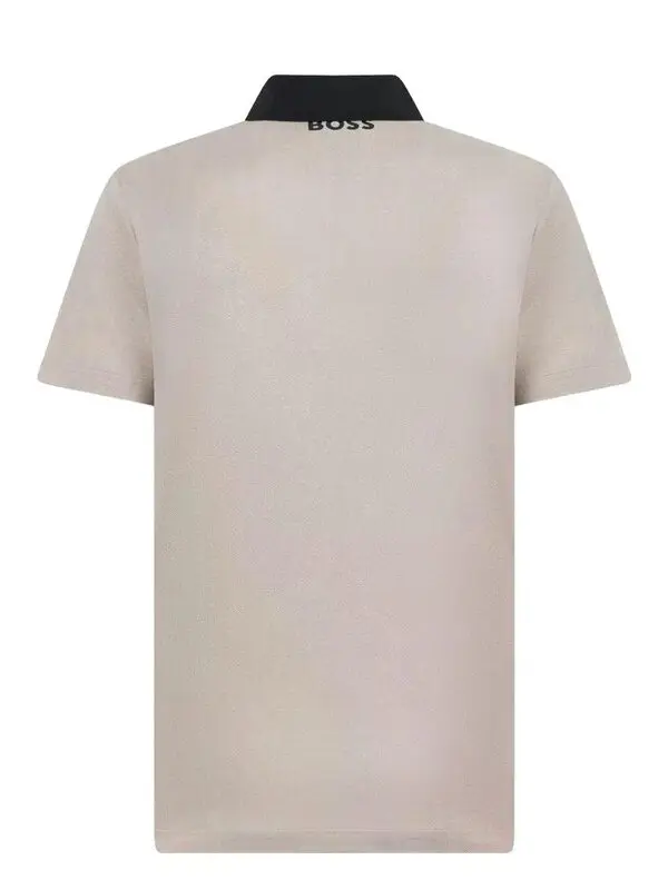 BOSS Logo-print Polo Shirt - Neutrals