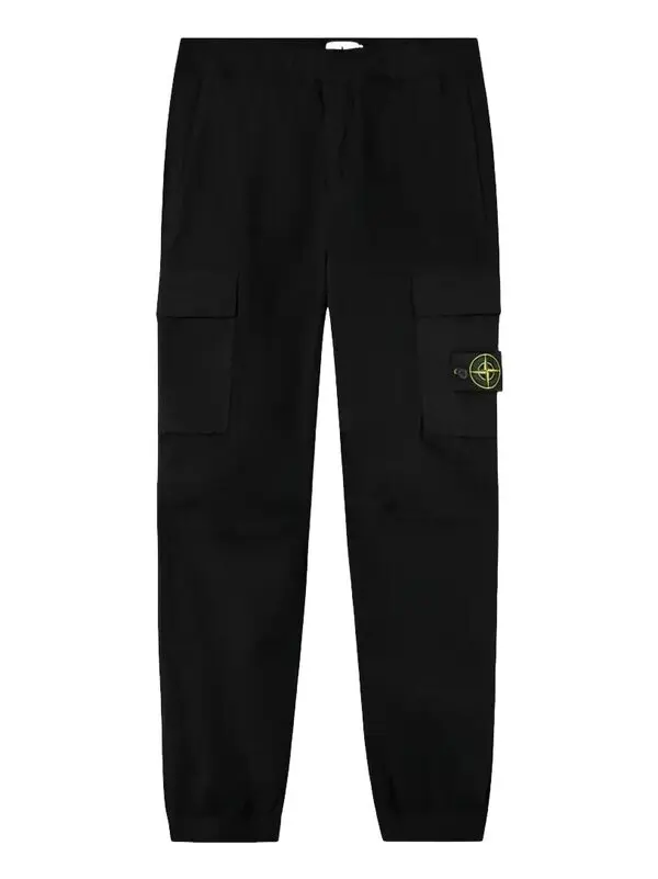 Stone Island 3100031 Stretch Organic-cotton Twill - Black