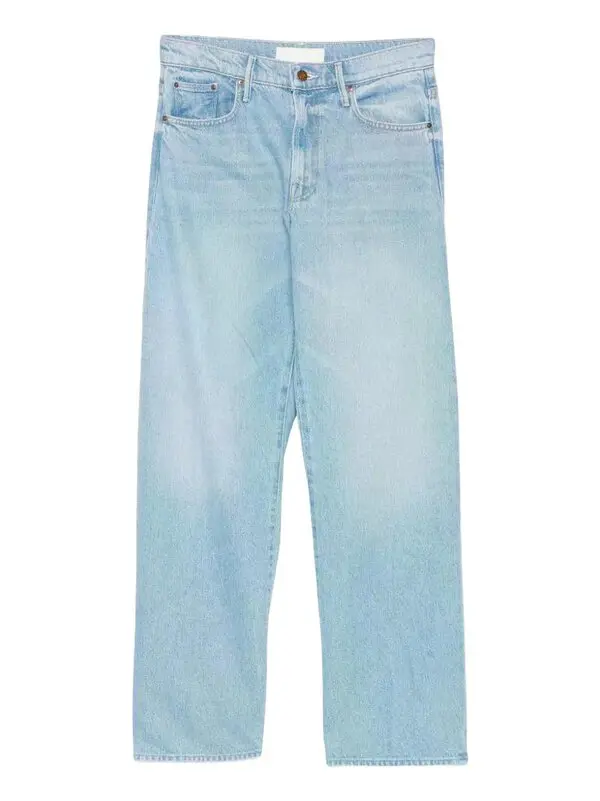 MOTHER Faded Wide-leg Jeans - Blue