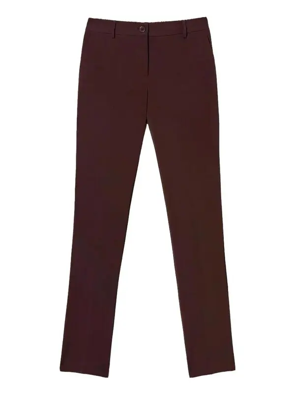 TWINSET Cigarette Trousers With Pockets - Brown