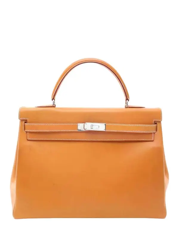 Hermès 1999 Chamonix Kelly Retourne 35 Satchel - Brown