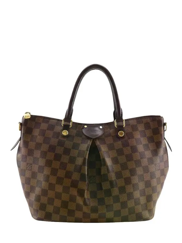 LOUIS VUITTON 2015 Damier Ebene Siena Pm Satchel - Brown