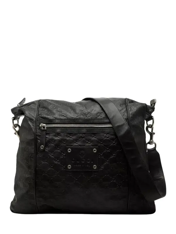 Gucci 2000-2015 Guccissima Messenger Bag Crossbody Bag - Black