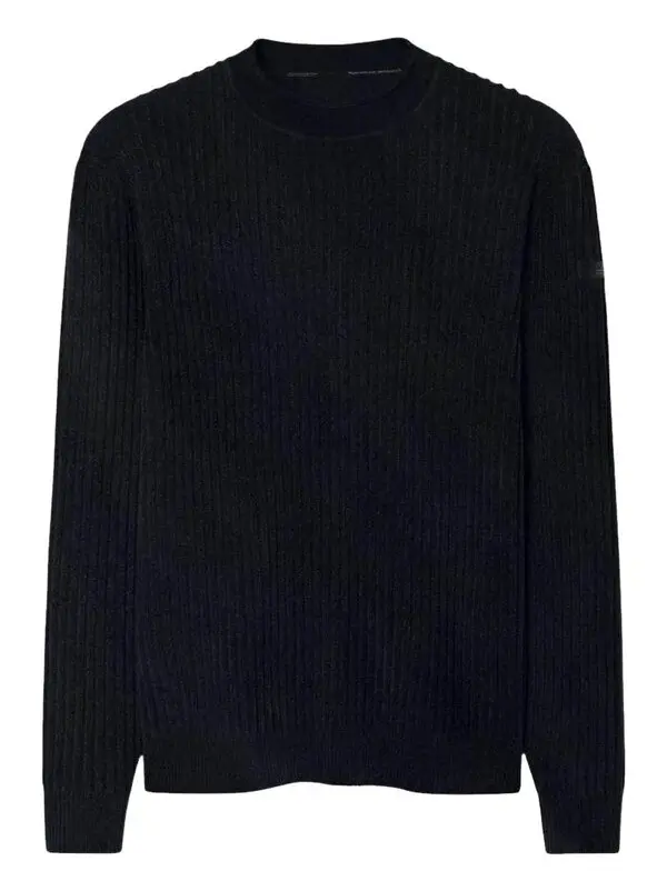 RRD Ribbed-knit Crew-neck Sweater - Blue