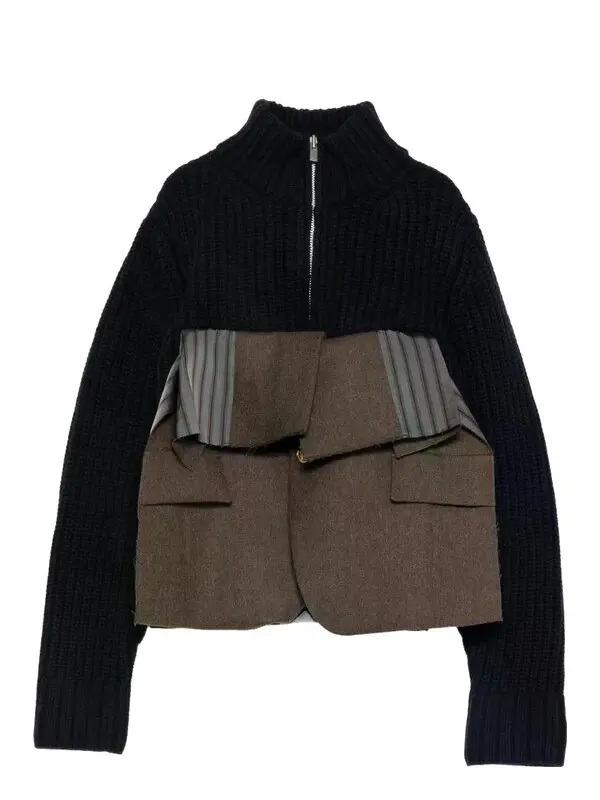 Sacai Hybrid Panelled Jacket - Blue