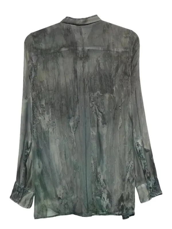 Masnada Tie-dye Effect Shirt - Grey