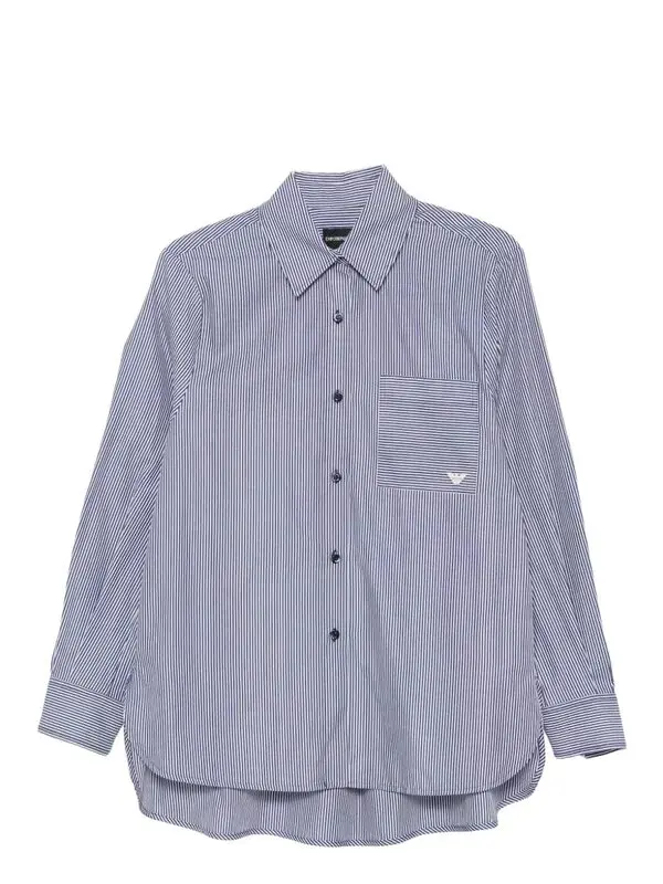 Emporio Armani Striped Shirt - Blue