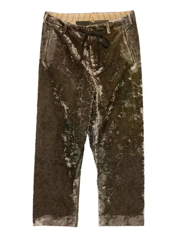 UMA WANG Perch Pants - Brown