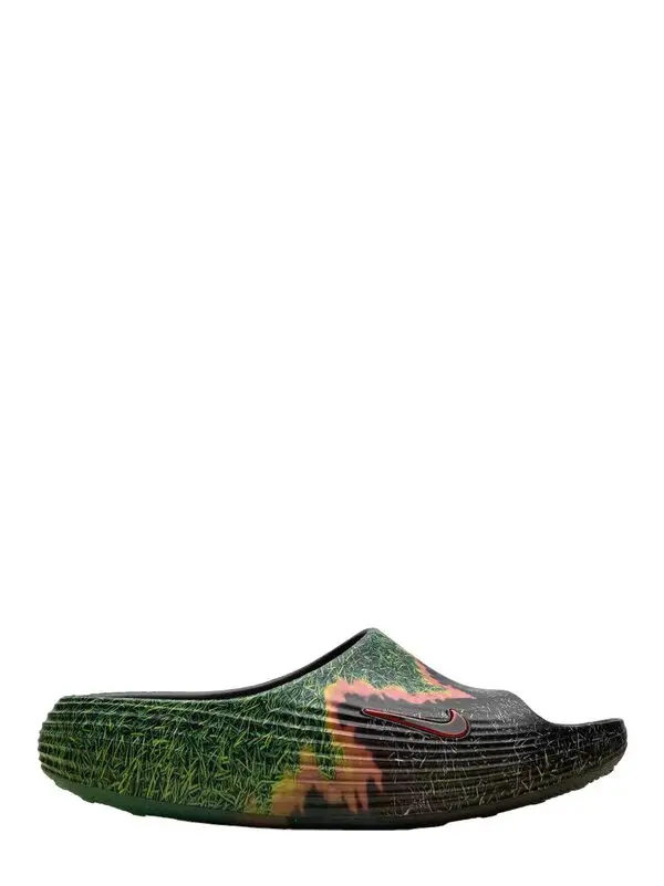Nike Reactx Rejuven8 Grass-print Slides - Grey