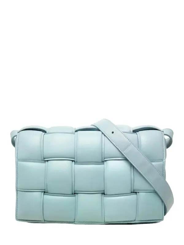 Bottega Veneta 2012-2026 Nappa Intrecciato Padded Cassette Crossbody Bag - Blue