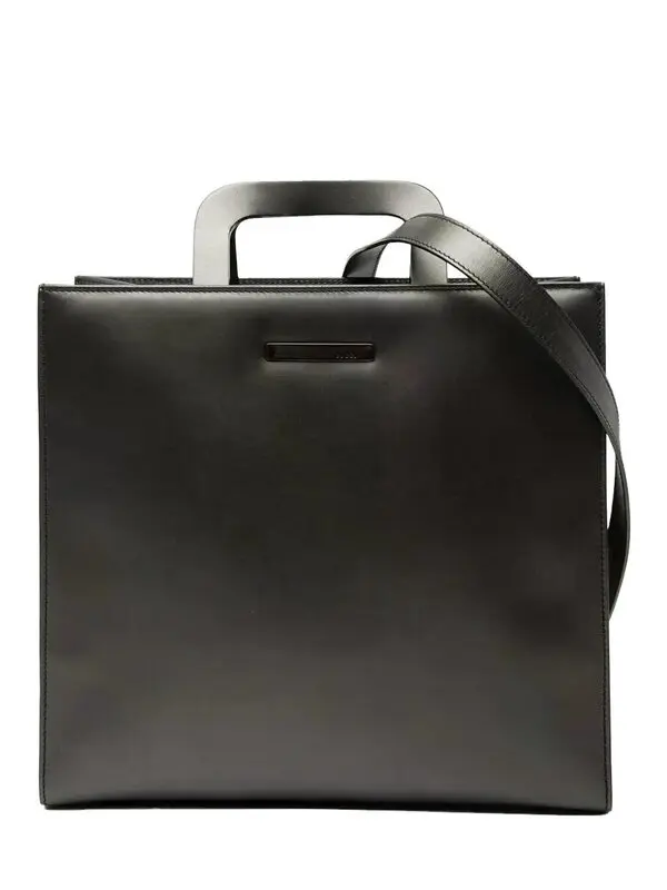 Gucci 20th Century Tom Ford Calfskin Convertible Tote Satchel - Black