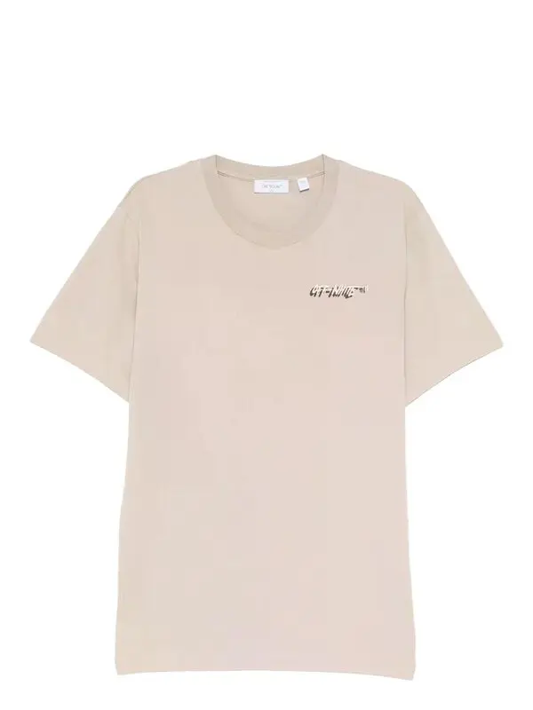 Off-White Crew-neck T-shirt - Neutrals