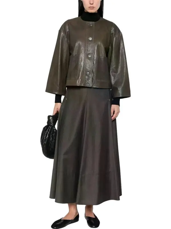 Agnona High-waisted A-line Skirt - Green